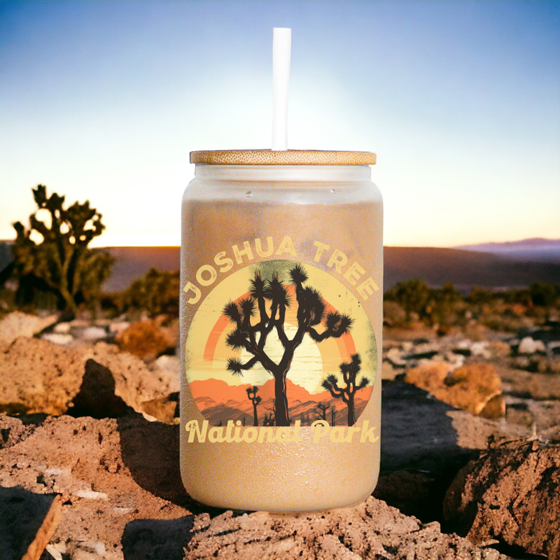 Joshua Tree National Park Tumbler Gift - Pink Clover USA